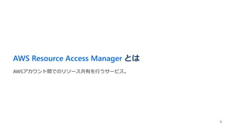 AWS Resource Access Manager 触ってみた | PPT