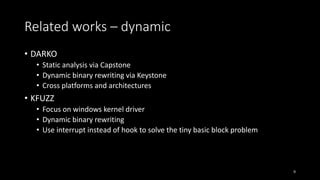 Make static instrumentation great again, High performance fuzzing for Windows system | PDF