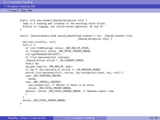 C++ exception handling | PDF
