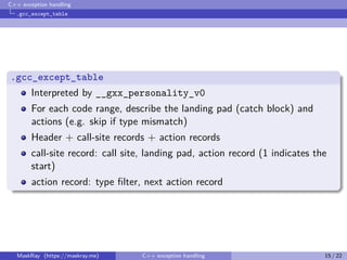 C++ exception handling | PDF