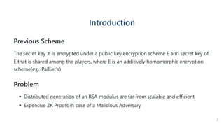 Fast Multiparty Threshold ECDSA with Fast TrustlessSetup | PPT