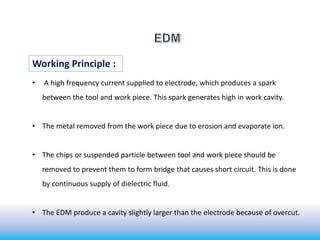 Electrical Discharge Machining | PPTX