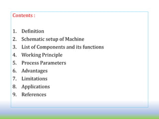 Electrical Discharge Machining | PPTX