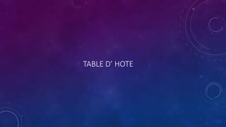 Types of menu | PPTX