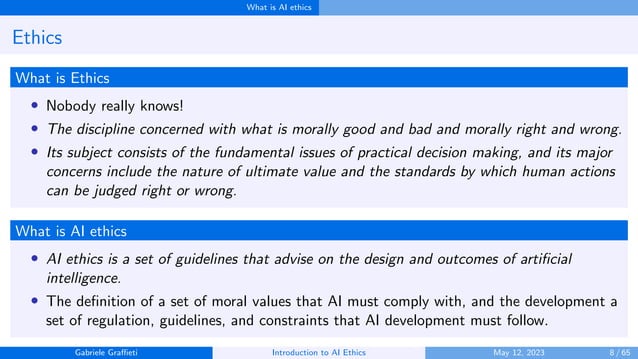 Introduction to AI Ethics | PDF