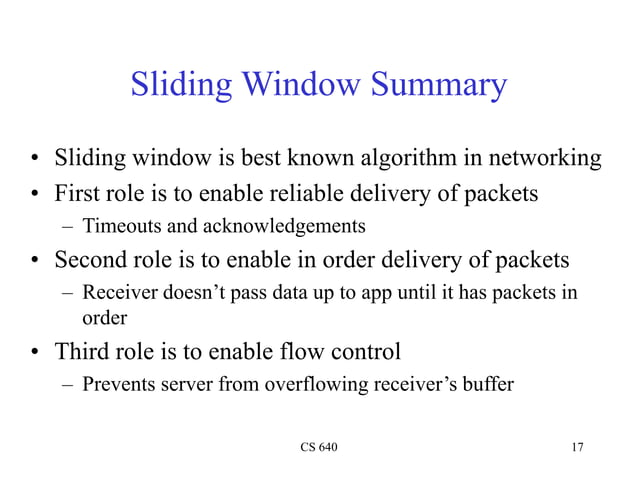 sliding window protocol for datalink layer.ppt