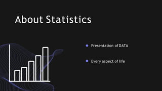 Importance of statistics is computer science | PPTX