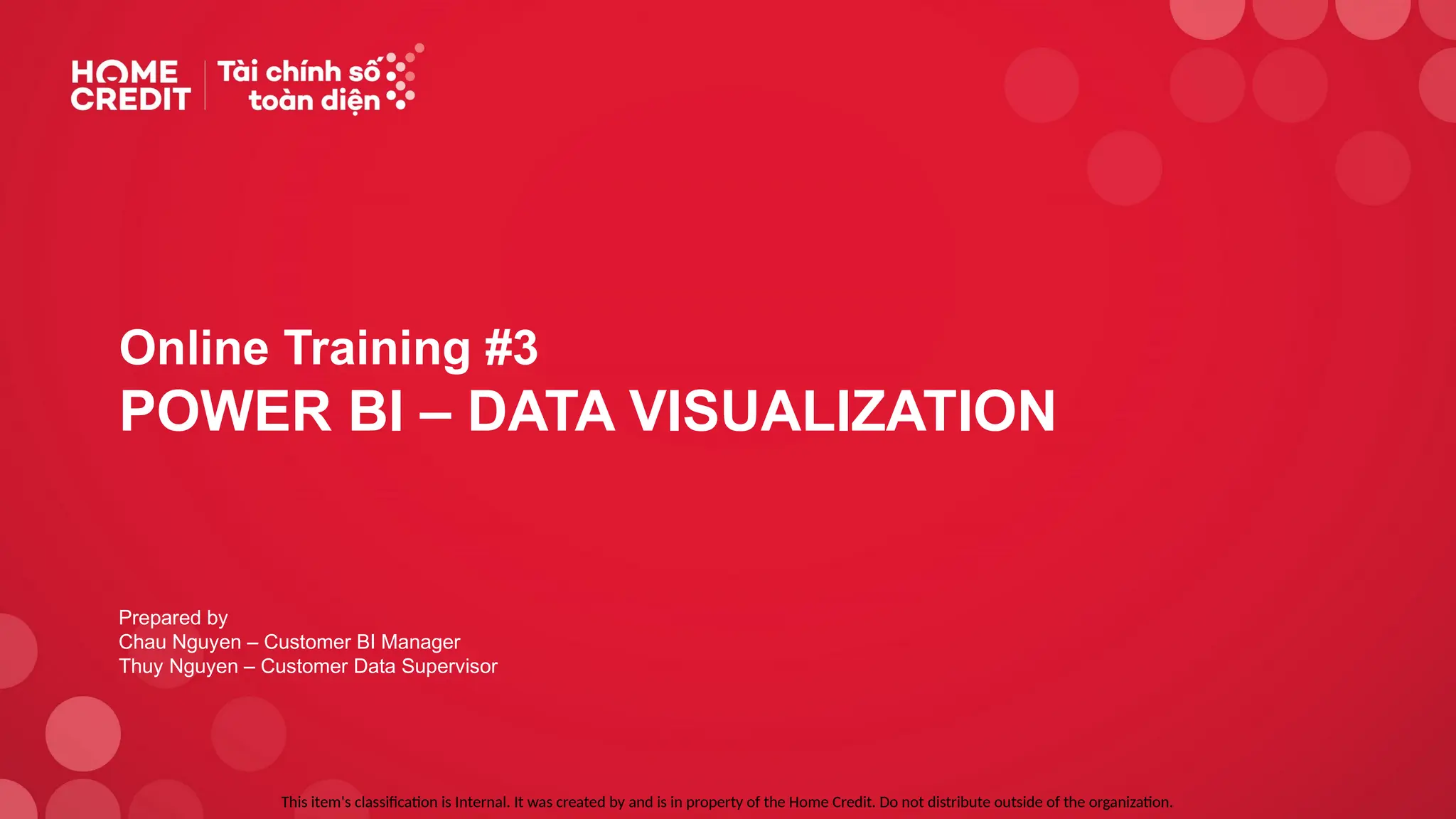 POWER BI - DATA VISUALIZATION - ONLINE TRAINING | PPTX