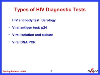 HIV tests in adults and children | PPT