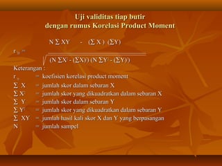 Tentang Uji Validitas dan Reliabilitas | PPT