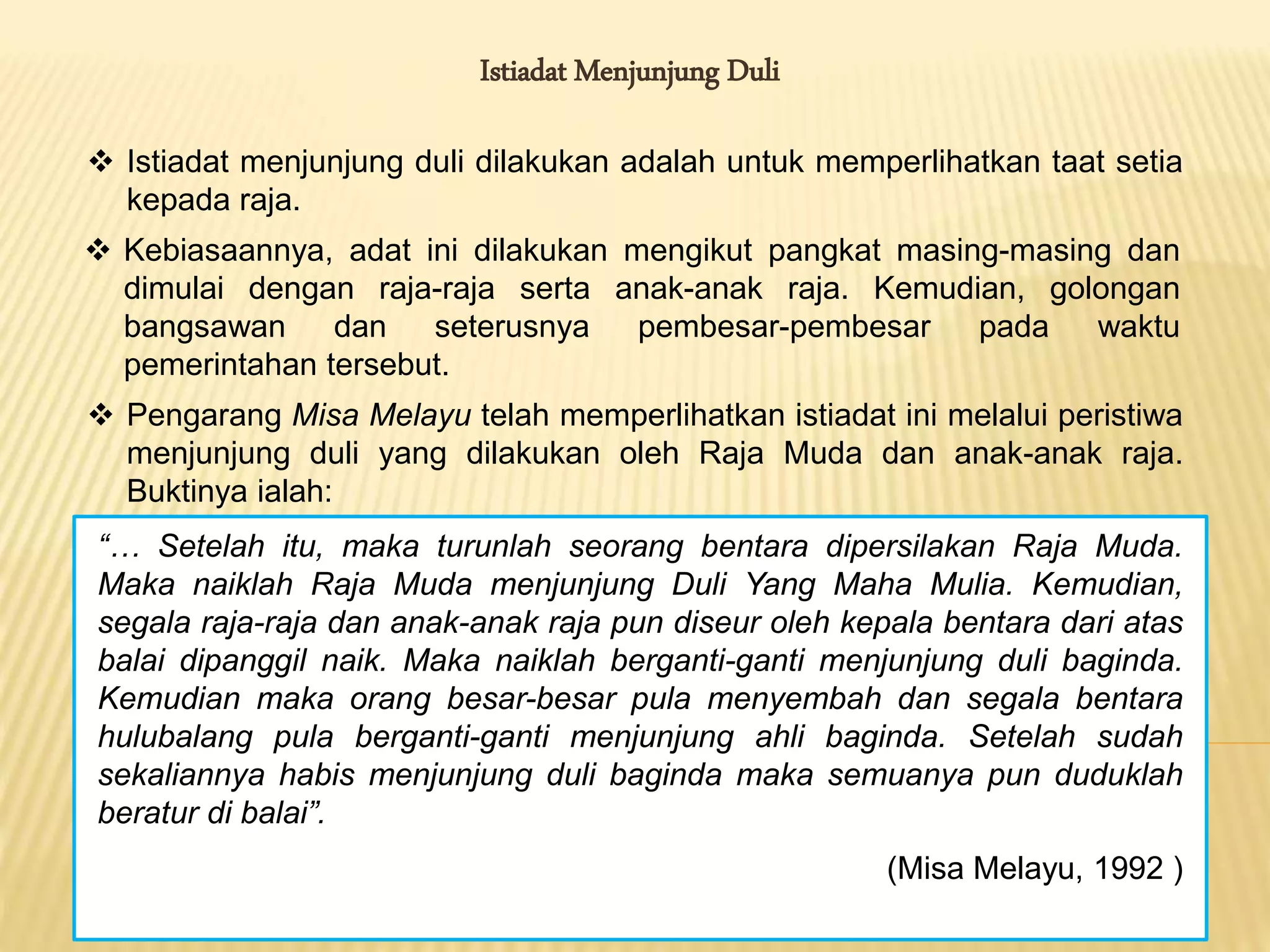 Karya Agung Melayu (Misa Melayu) | PPTX