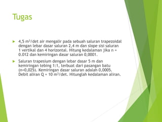 hidrolika saluran terbuka untuk drainase perkotaan | PDF