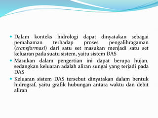 Teori Hidrologi dan Daerah Aliran Sungai | PDF