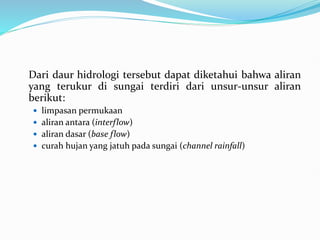 Teori Hidrologi dan Daerah Aliran Sungai | PDF