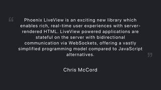 Phoenix LiveView: A Solution to Madness | PDF