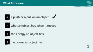 What forces do - balanced and unbalanced forces | PPTX