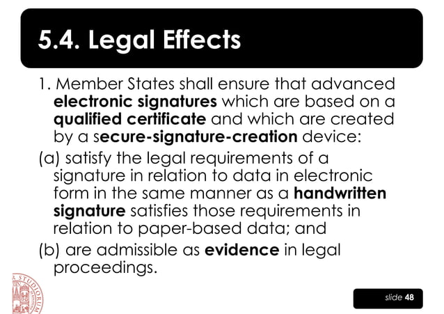 Electronic Document & Electronic Signatures | PPT