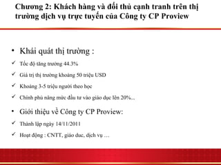 Slide - Phân tích khách hàng và đối thủ cạnh tranh nhằm nâng cao hiệu quả marketing cho dịch vụ ...
