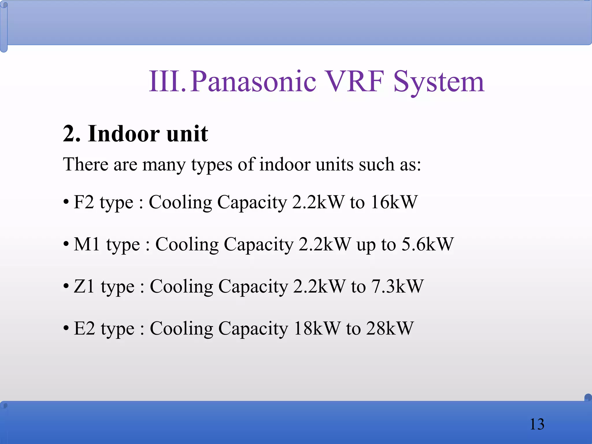Design, Installation and Testing of the VRF System | PPTX
