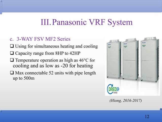 Design, Installation and Testing of the VRF System | PPTX