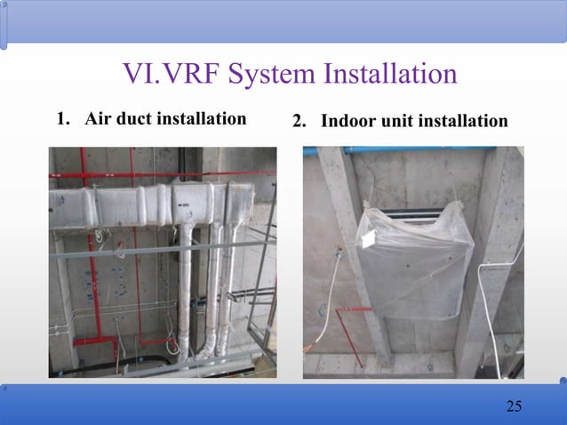 Design, Installation and Testing of the VRF System