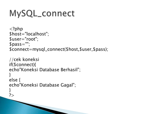 Slide fungsi-fungsi php mysql | PPT