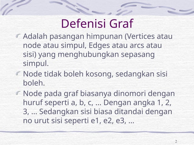 ppt materi Teori graf untuk anak kuliahh | PPTX