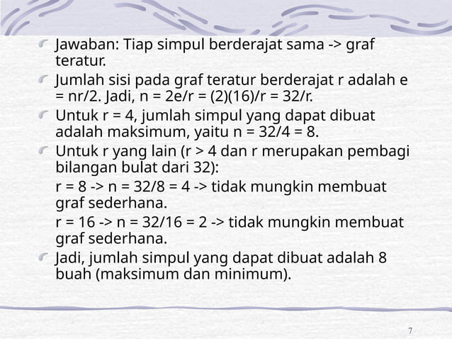 ppt materi Teori graf untuk anak kuliahh | PPTX