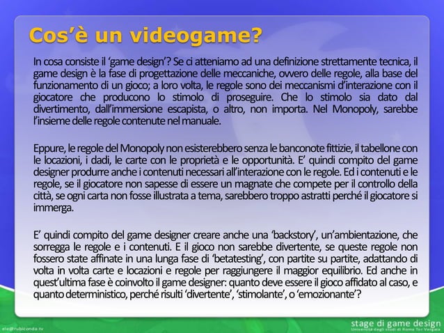 Introduzione al game design | PPT