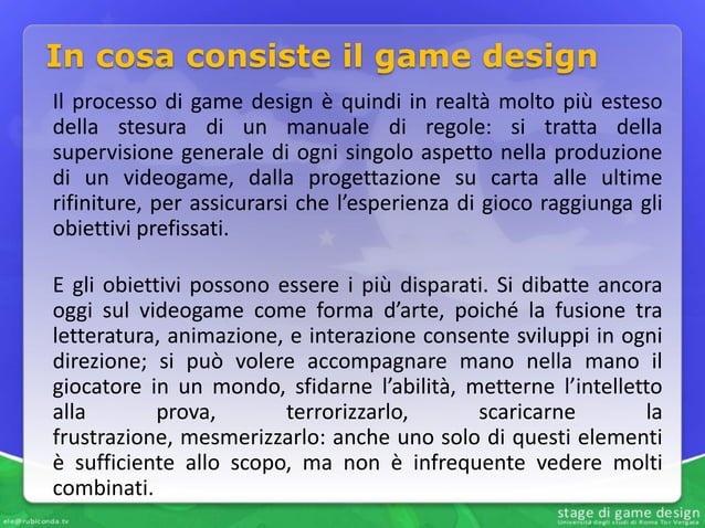 Introduzione al game design | PPT