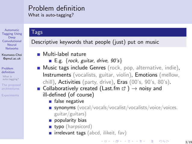 Automatic Tagging Using Deep Convolutional Neural Networks Ismir 2016