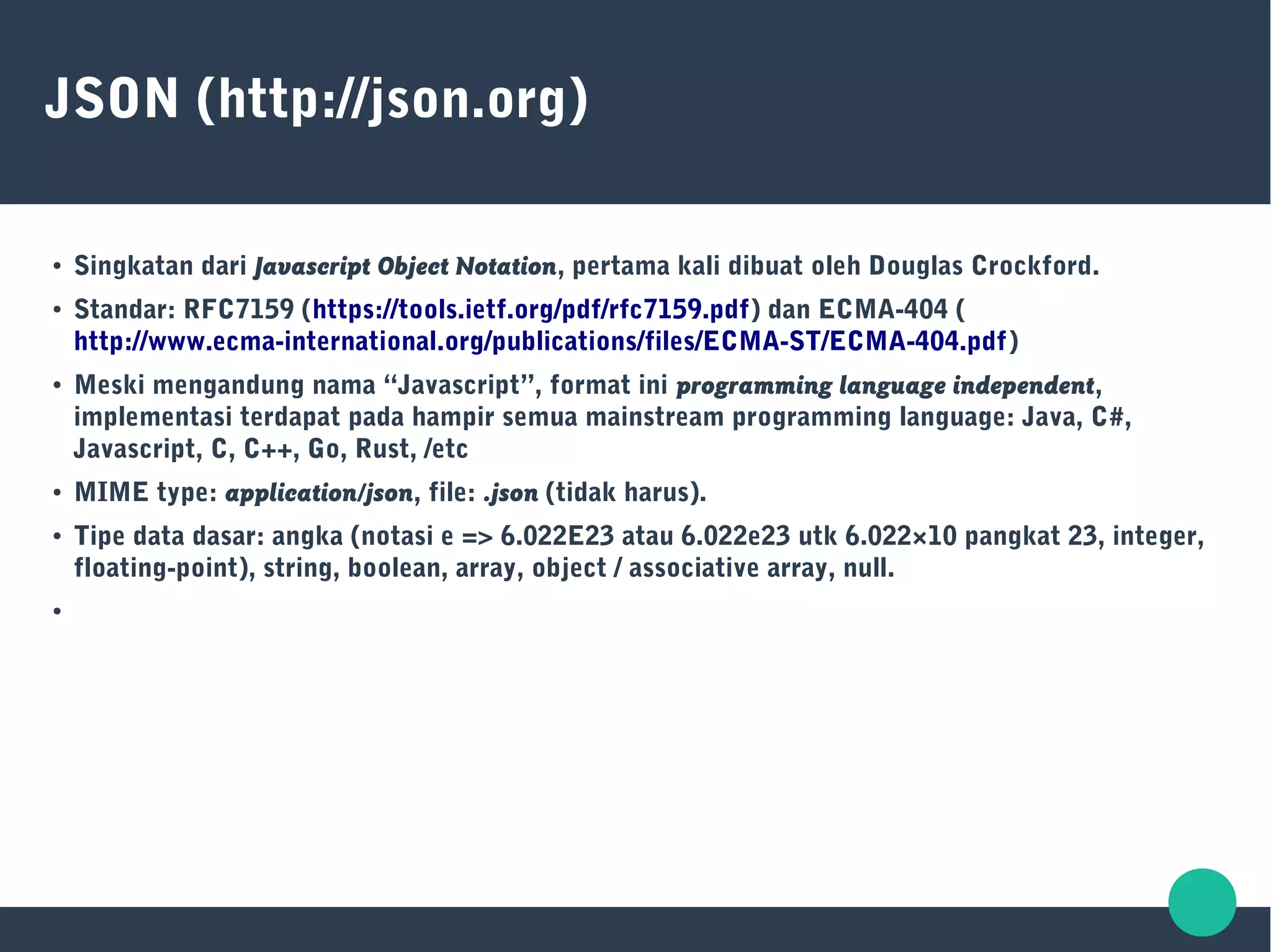 Serialisasi Data: JSON, JSON Schema, dan BSON | ODP