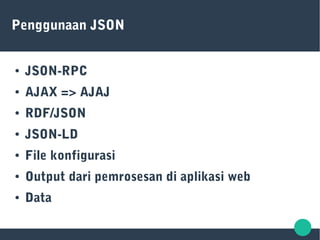 Serialisasi Data: JSON, JSON Schema, dan BSON | ODP