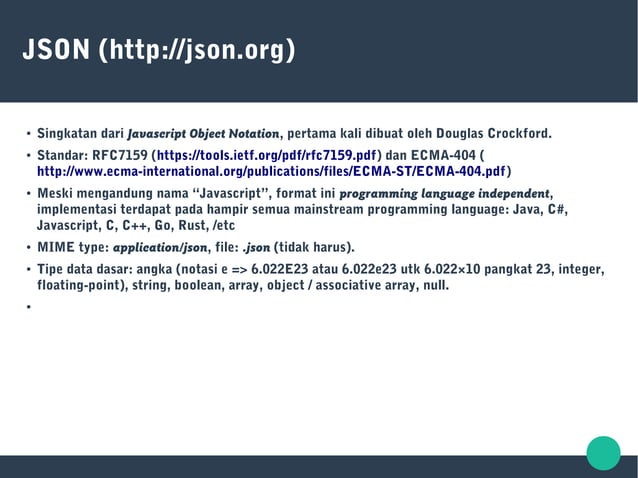 Serialisasi Data: JSON, JSON Schema, dan BSON | ODP