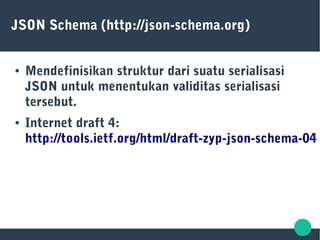 Serialisasi Data: JSON, JSON Schema, dan BSON | ODP