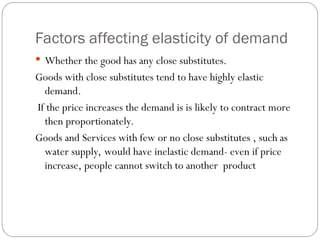 Elasticity of demand in ECONOMICS ...... | PPT
