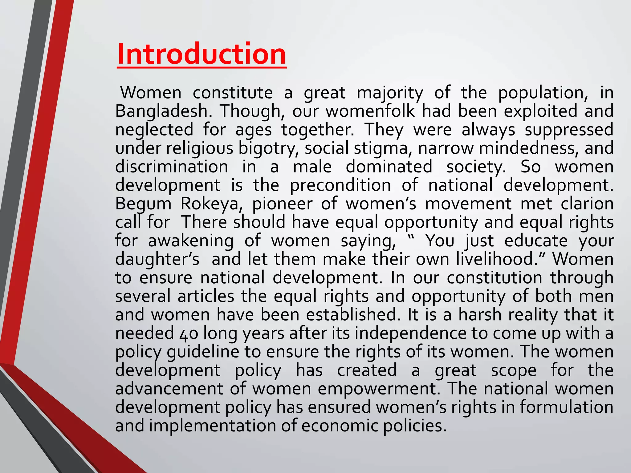 National-Women-Development-Policy-2011-BD | PPTX
