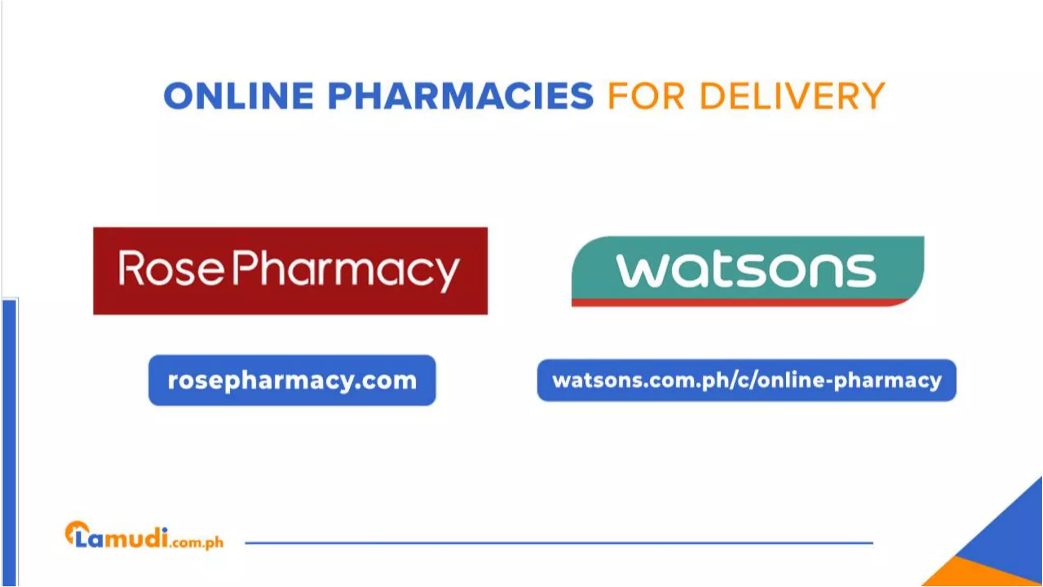 Online Pharmacies in the Philippines | Lamudi | PPTX