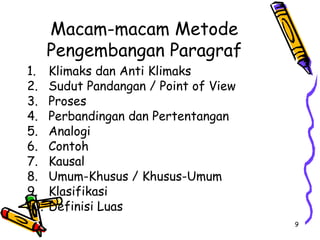 Teknik Pengembangan Paragraf | PPT