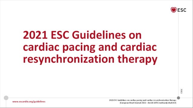 2021 ESC Guidelines on Cardiac Pacing and CRT | PPTX | Fitness and ...