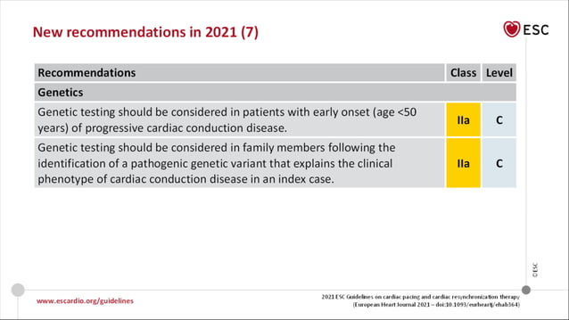 2021 ESC Guidelines on Cardiac Pacing and CRT | PPTX | Fitness and ...