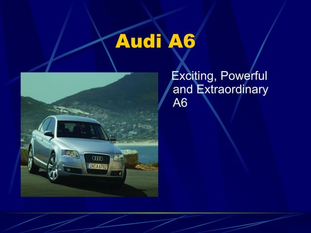 Audi Cars Information | PPT