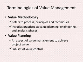 Value Management | PPTX