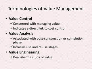 Value Management | PPTX