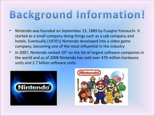 Slide Show 3 = Nintendo | PPT