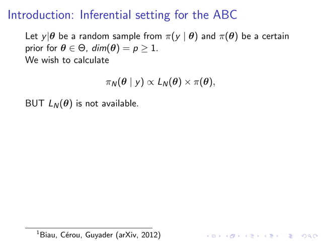 Approximate Bayesian Computation with Quasi-Likelihoods | PPT
