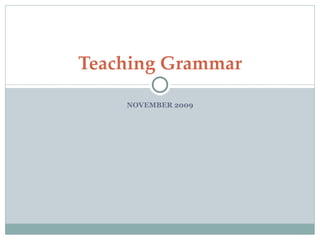 Slide Teaching Grammar | PPT