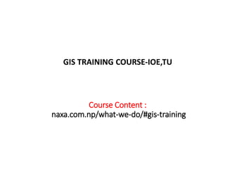 Introduction to GIS and its Applications | PPTX