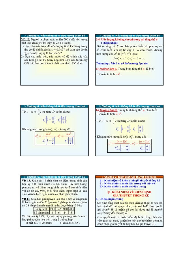 Slide xac suat thong ke | PDF