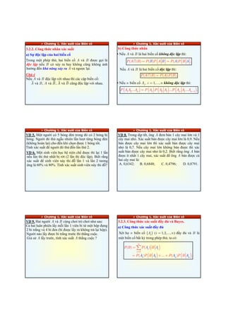 Slide xac suat thong ke | PDF